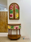 Console Table, Mirror with Doors, Combination - Bright Floral – Vystrit ...